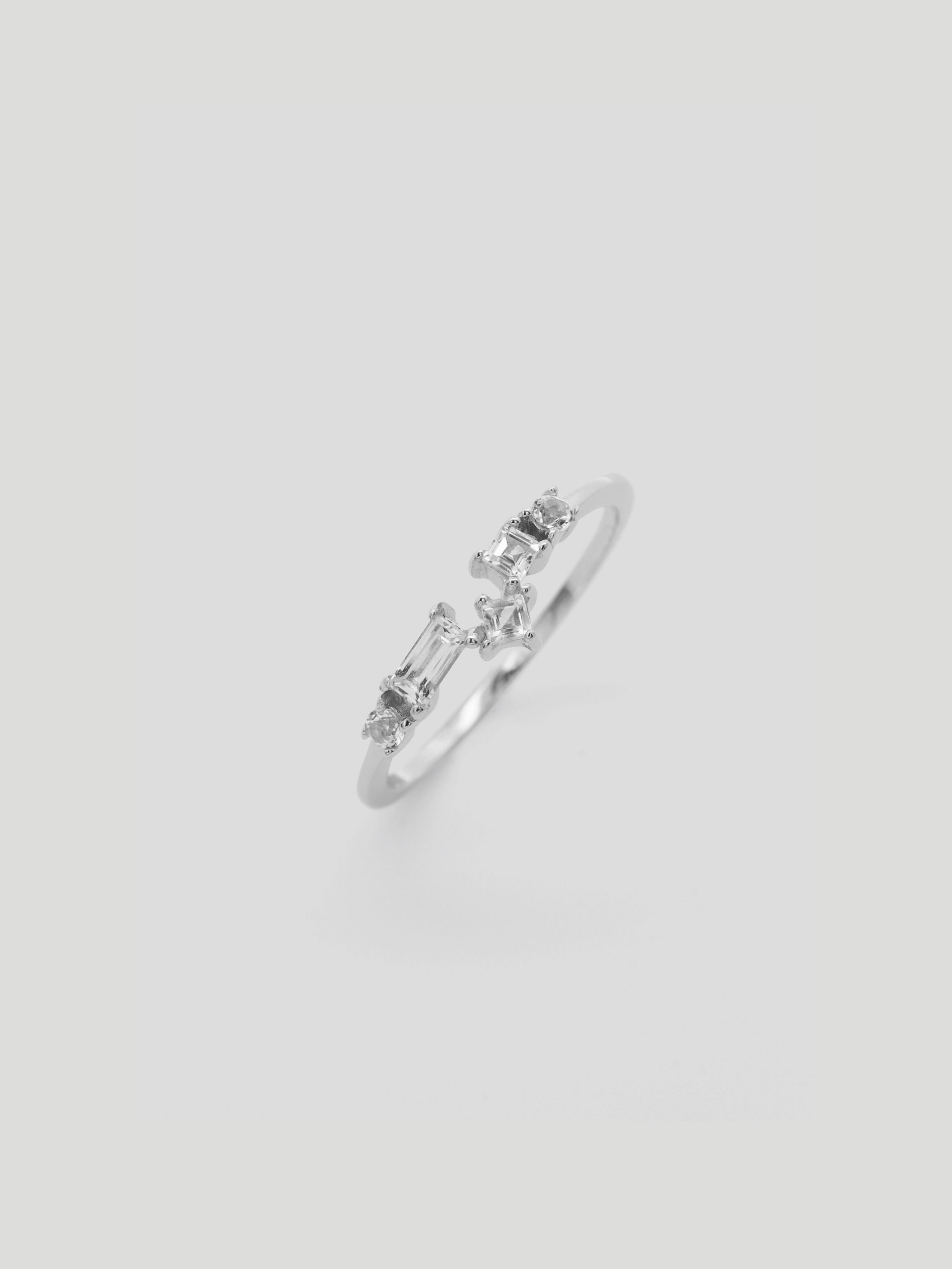 Rachel Ring - White Topaz in Silver | Curious Creatures