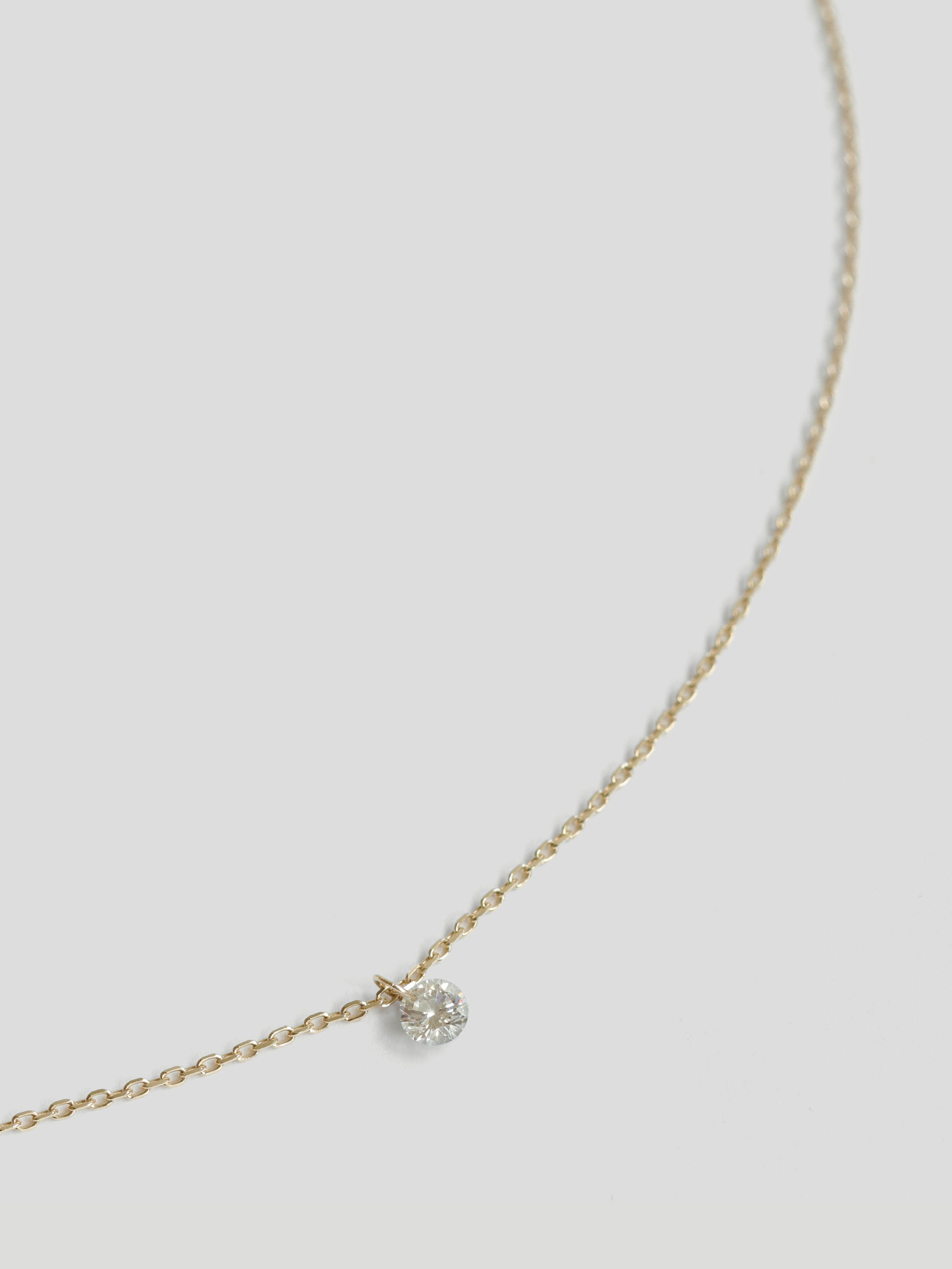 Float Necklace - Diamond in 14k Gold | Curious Creatures