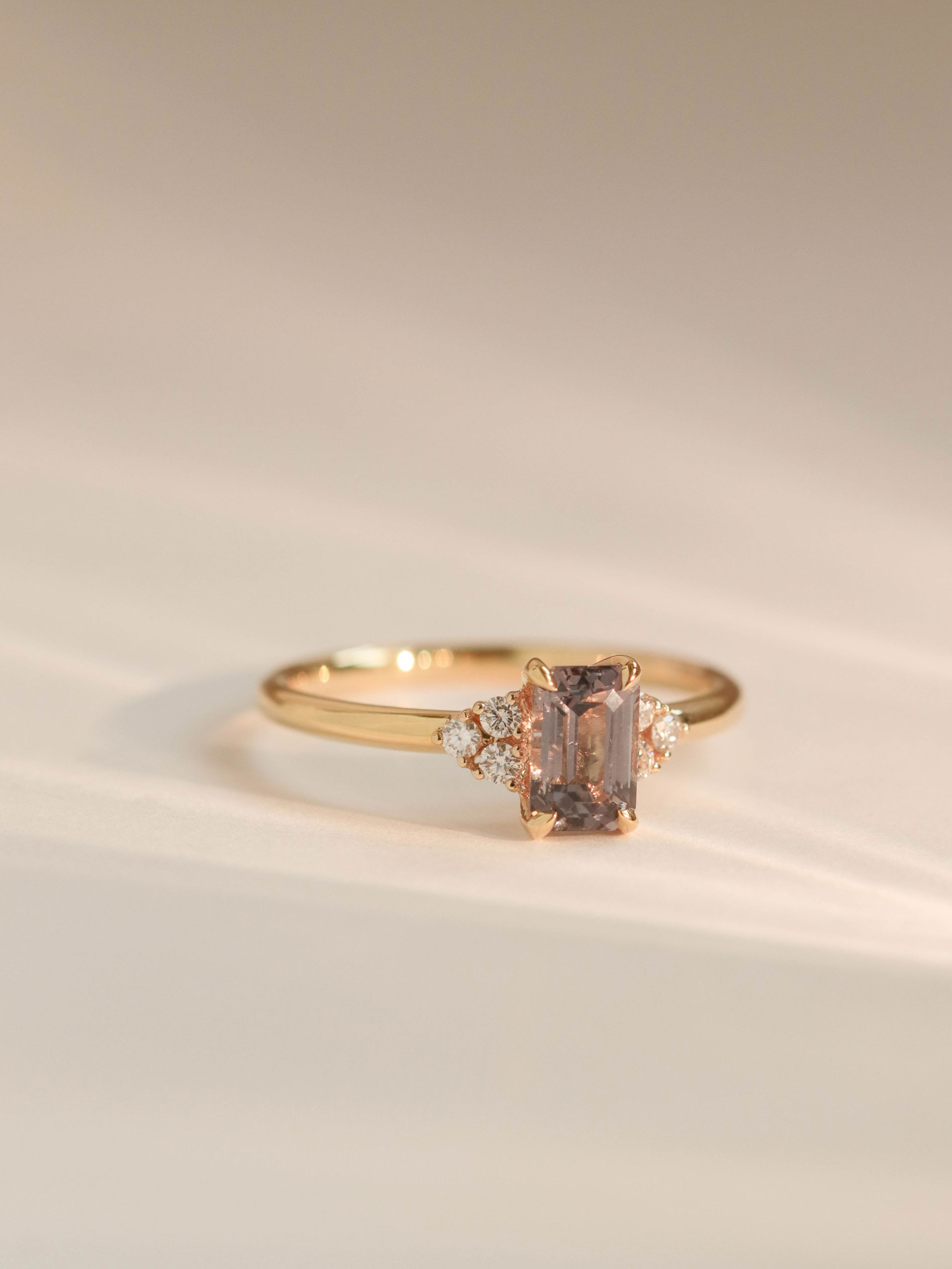 One-of-a-kind Companion Ring - Purple Grey Spinel in 18K Gold | Curious ...