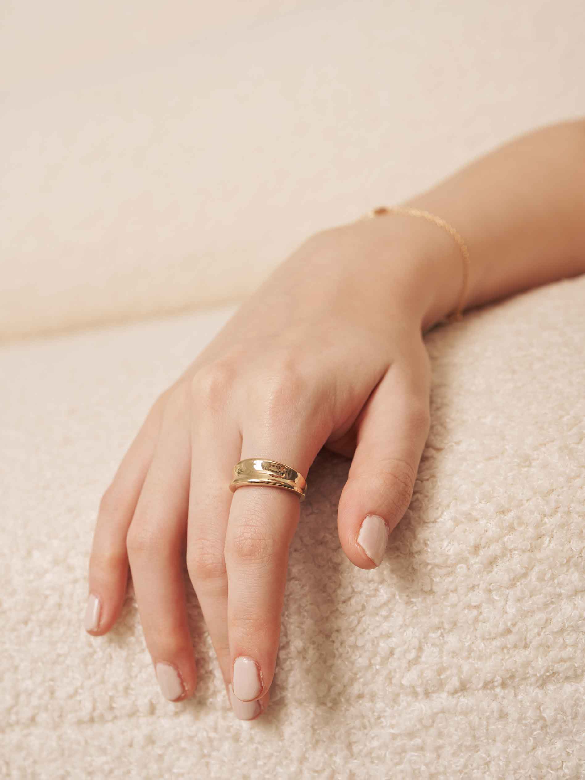 Cave Ring in Champagne Gold | Curious Creatures