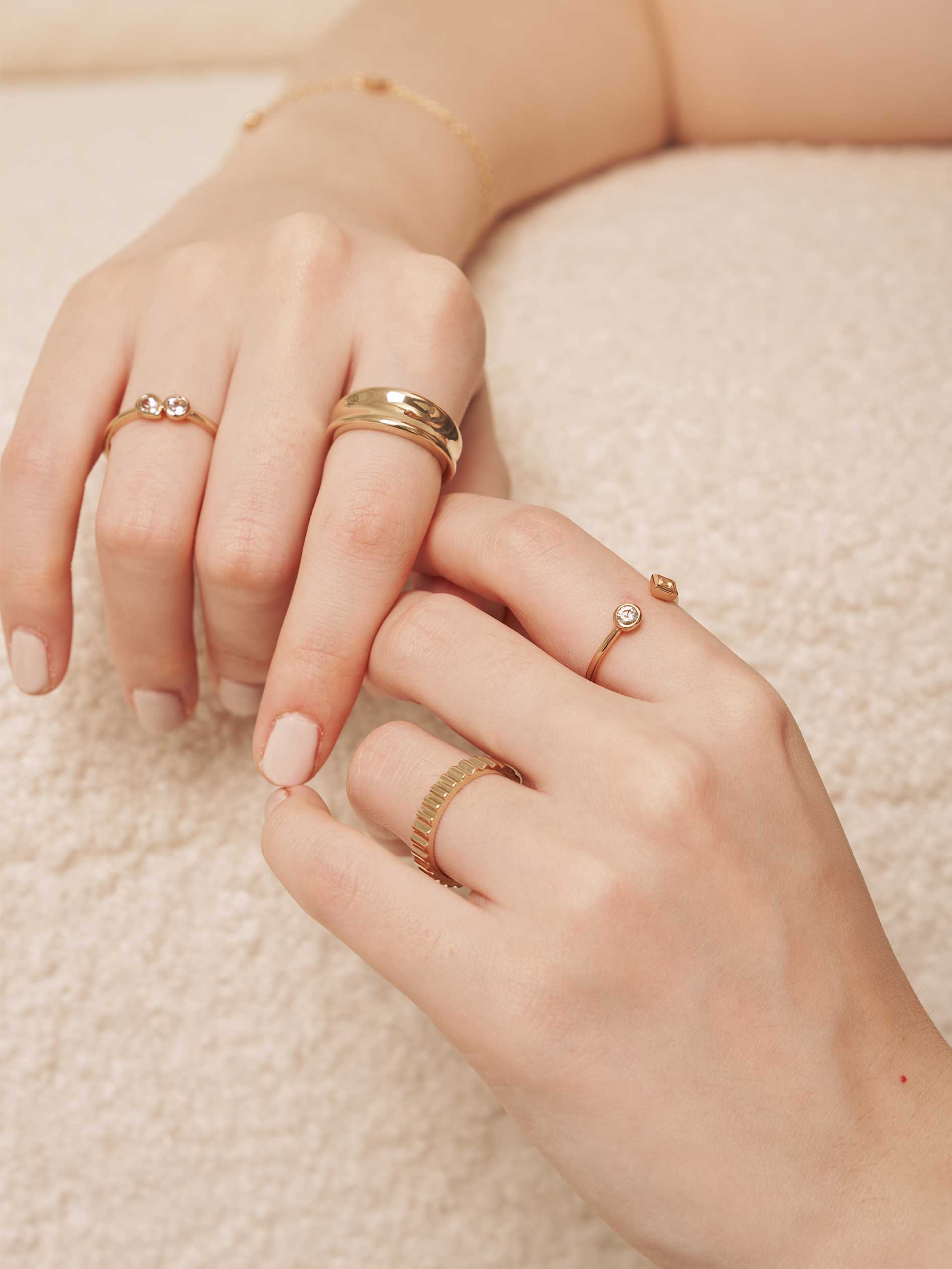 Gir Ring in Champagne Gold | Curious Creatures