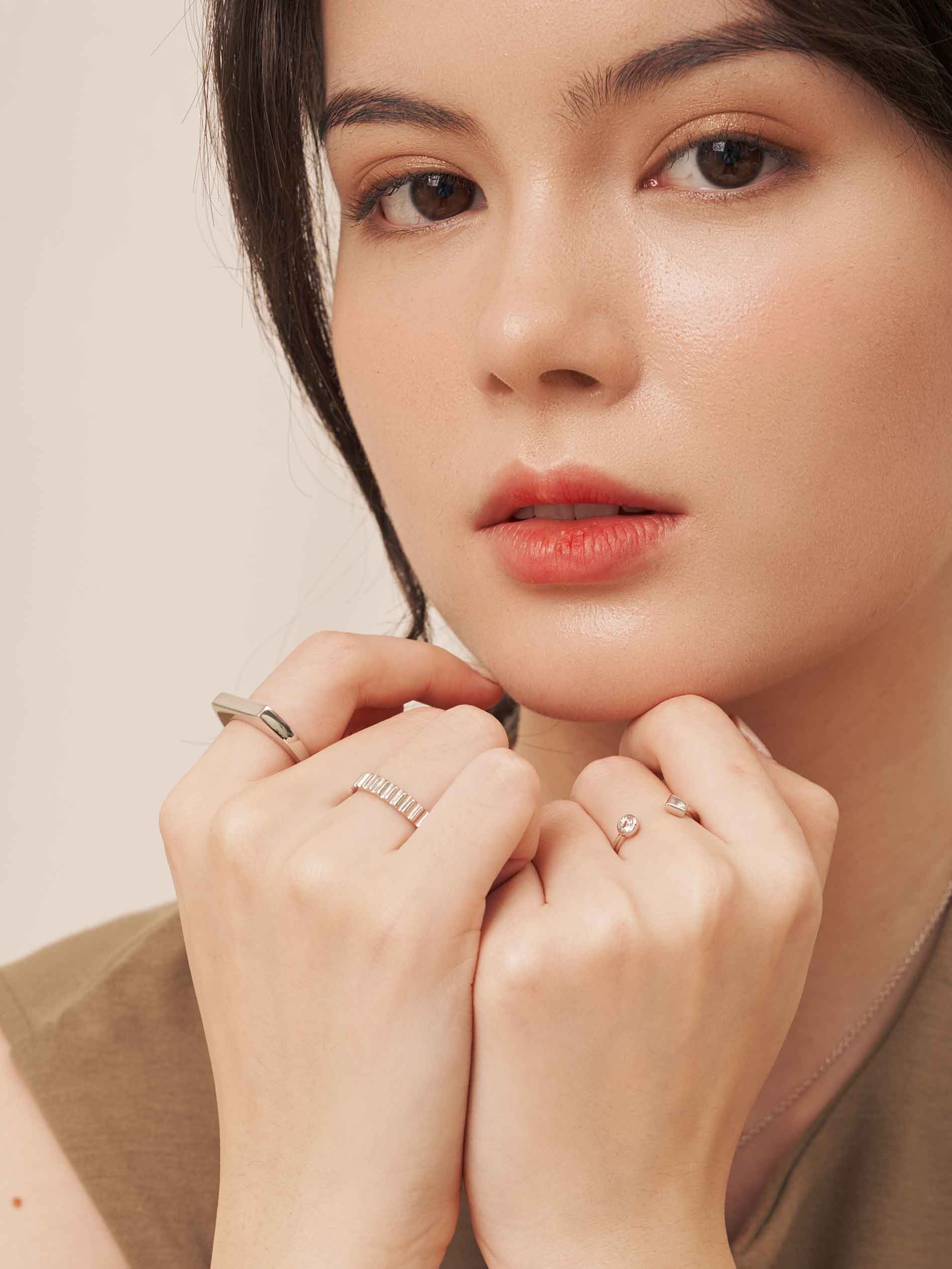 Serena Ring - White Topaz in Silver | Curious Creatures