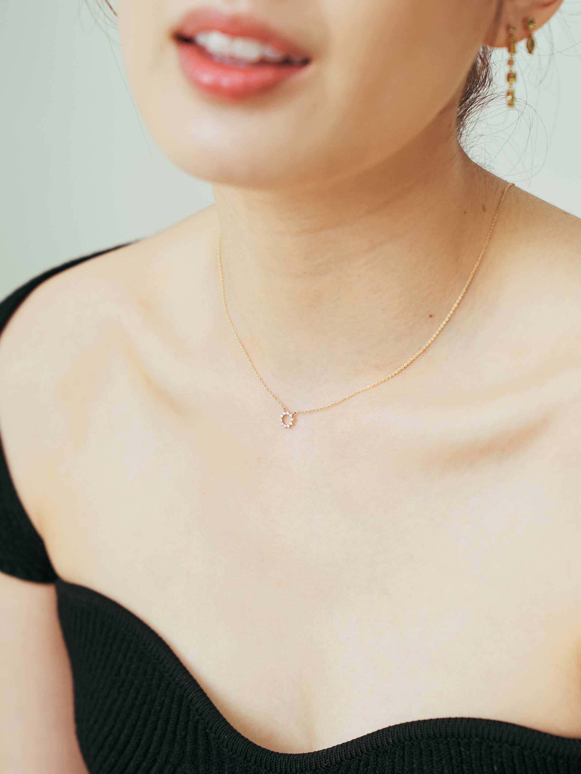 Sunray Necklace - Diamonds in 14K Gold | Curious Creatures