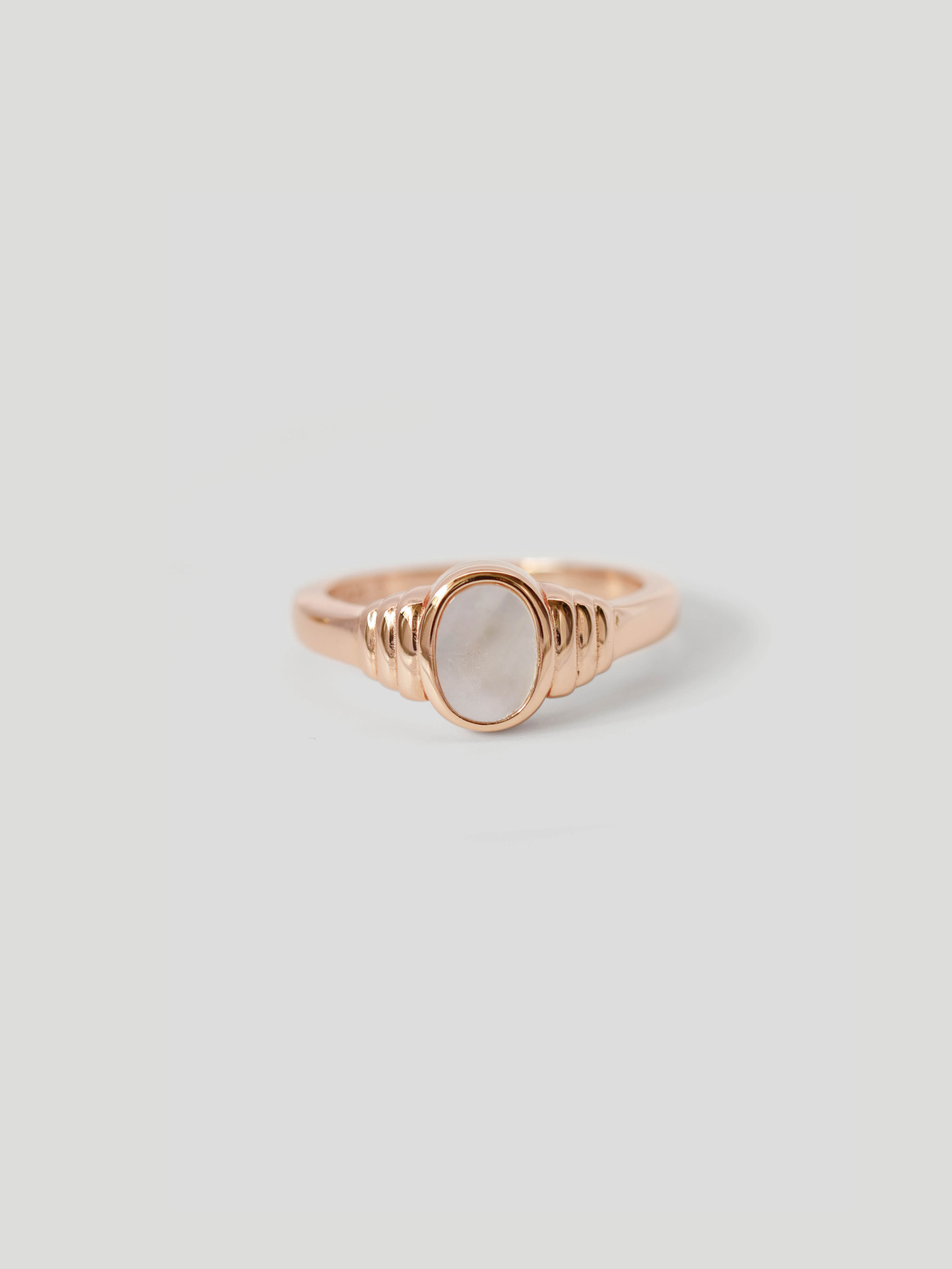 Cleo Ring - Mother of Pearl in Rose Gold | Curious Creatures