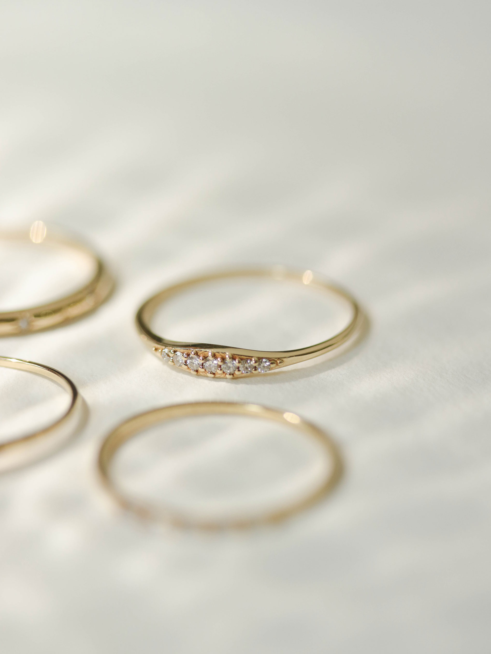 Glisten Ring - Diamonds in 14k Gold | Curious Creatures