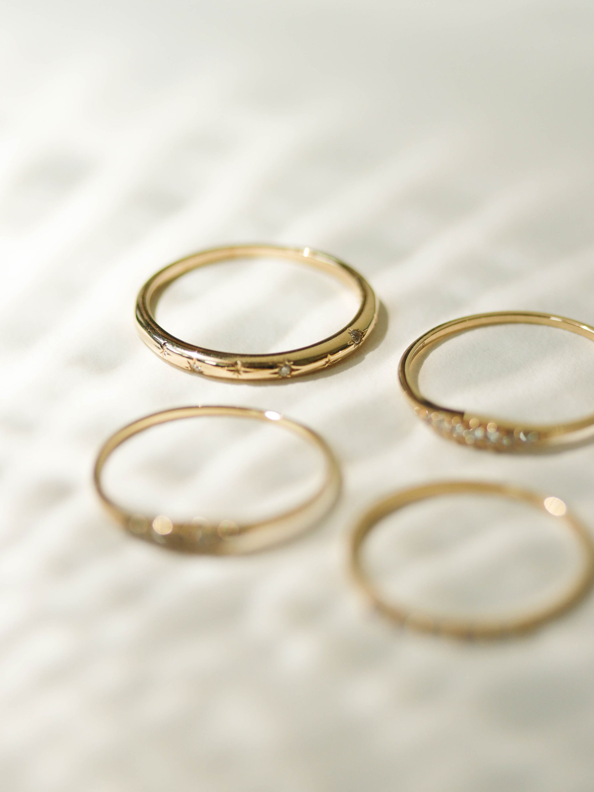 Spark Ring - Diamonds in 14k Gold | Curious Creatures