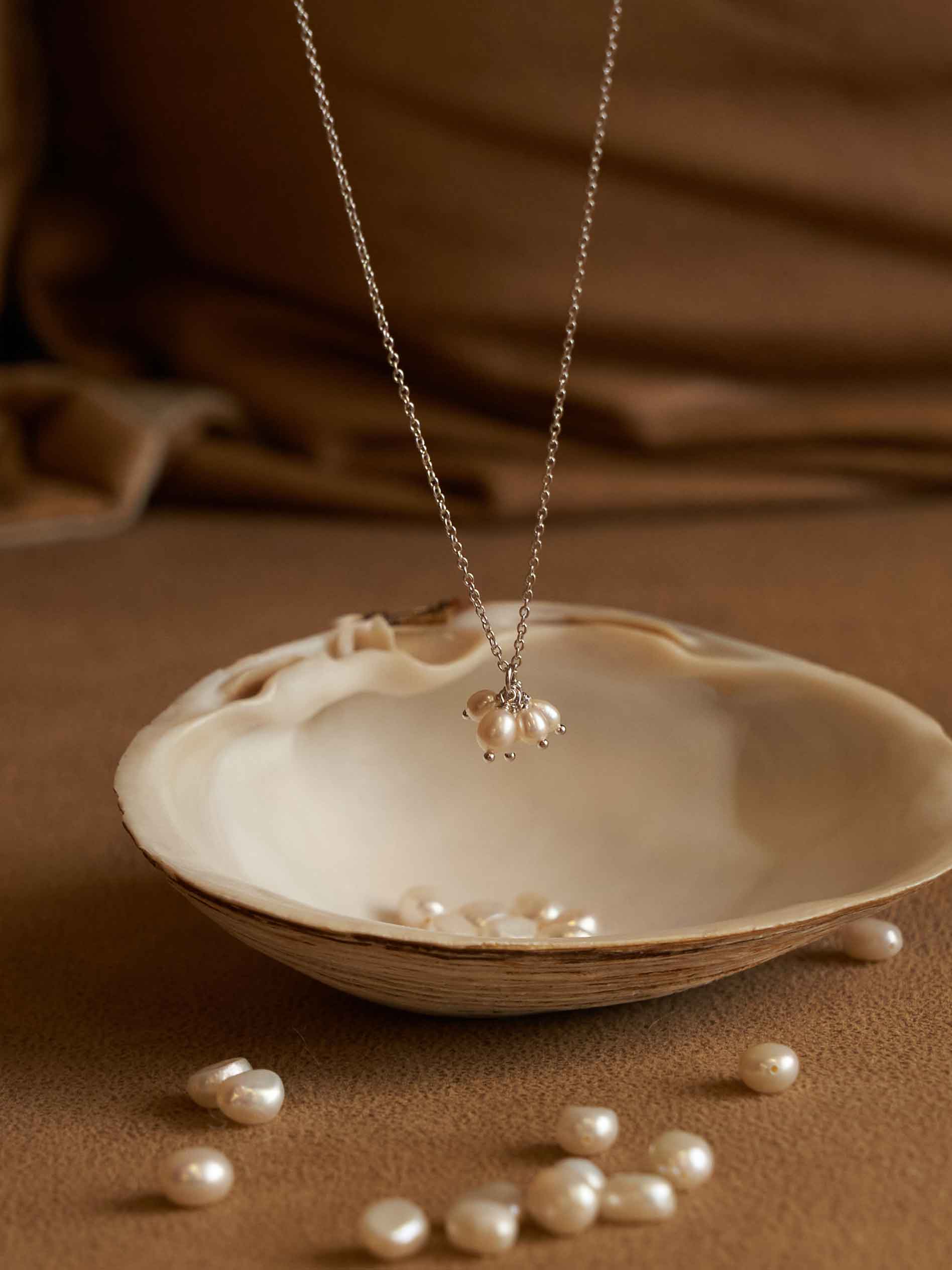 Tilly Necklace - Freshwater Pearl In Silver | Curious Creatures
