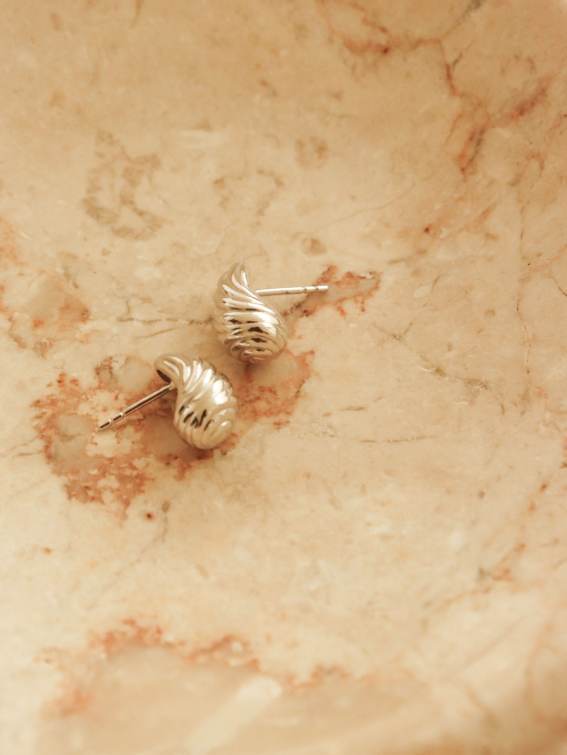 Croissant Ear Studs in Silver | Curious Creatures