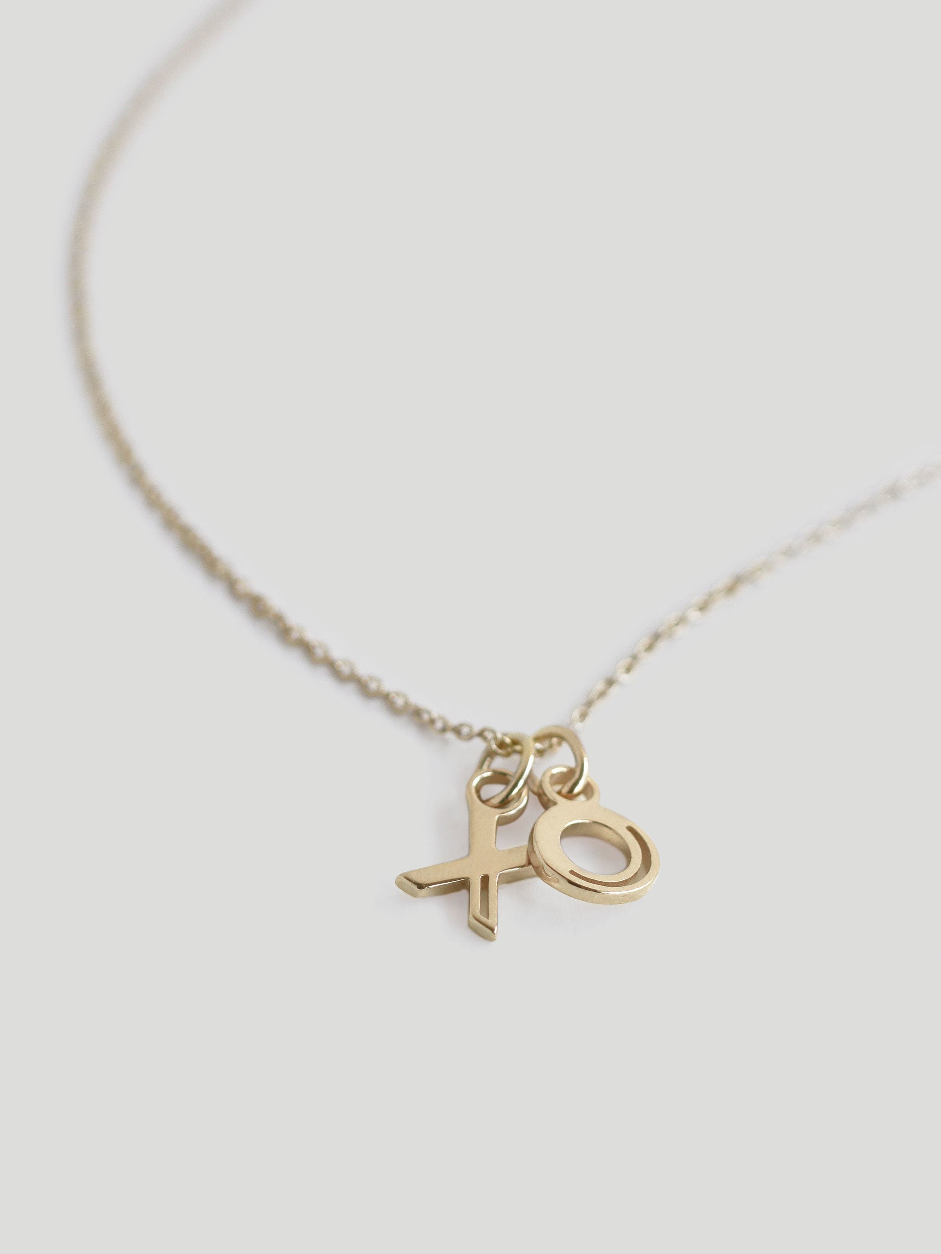 I Am - Champagne Gold Necklace | A to Z Pendant with Chain