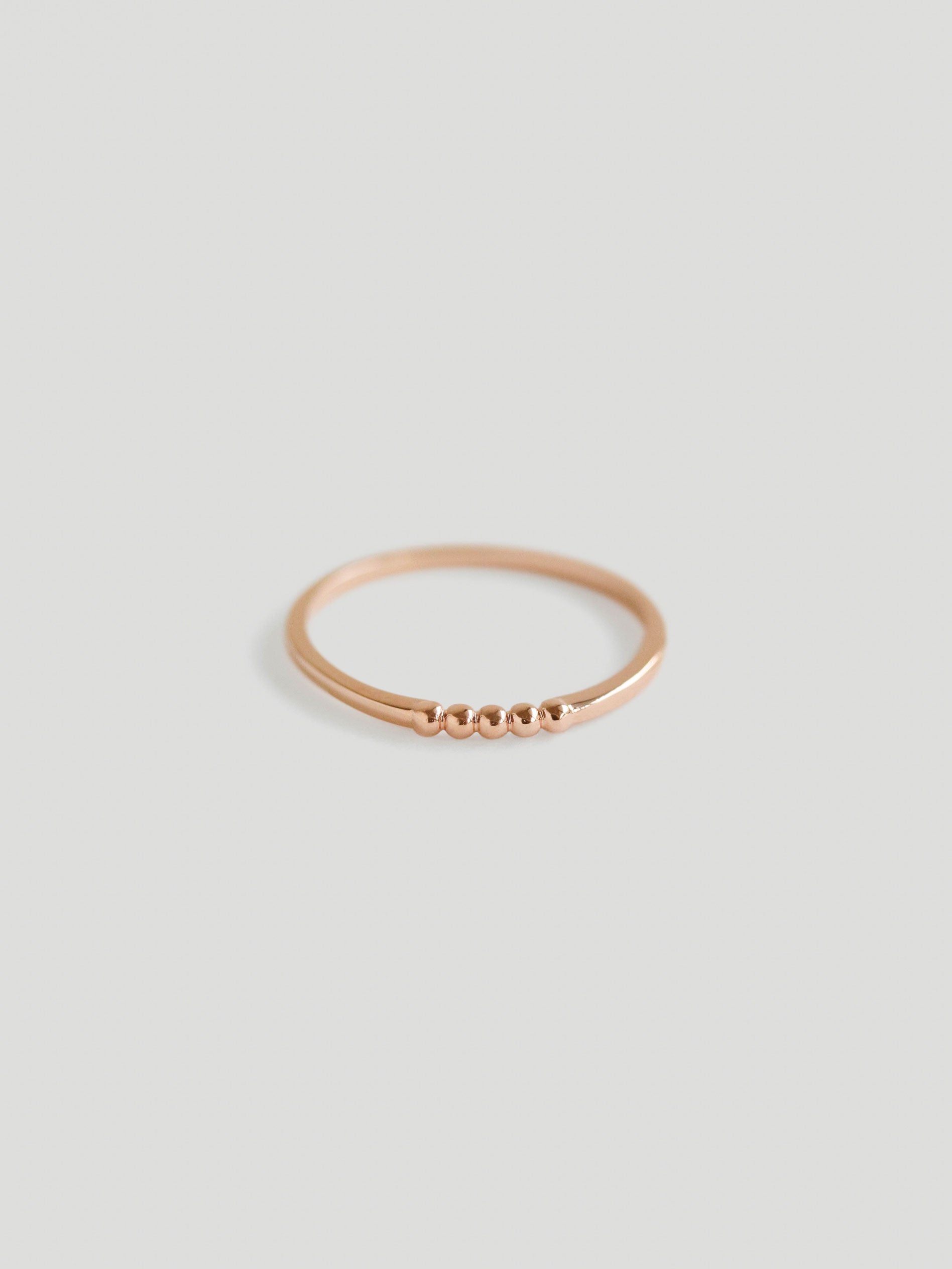 Rose Gold Sphere Ring