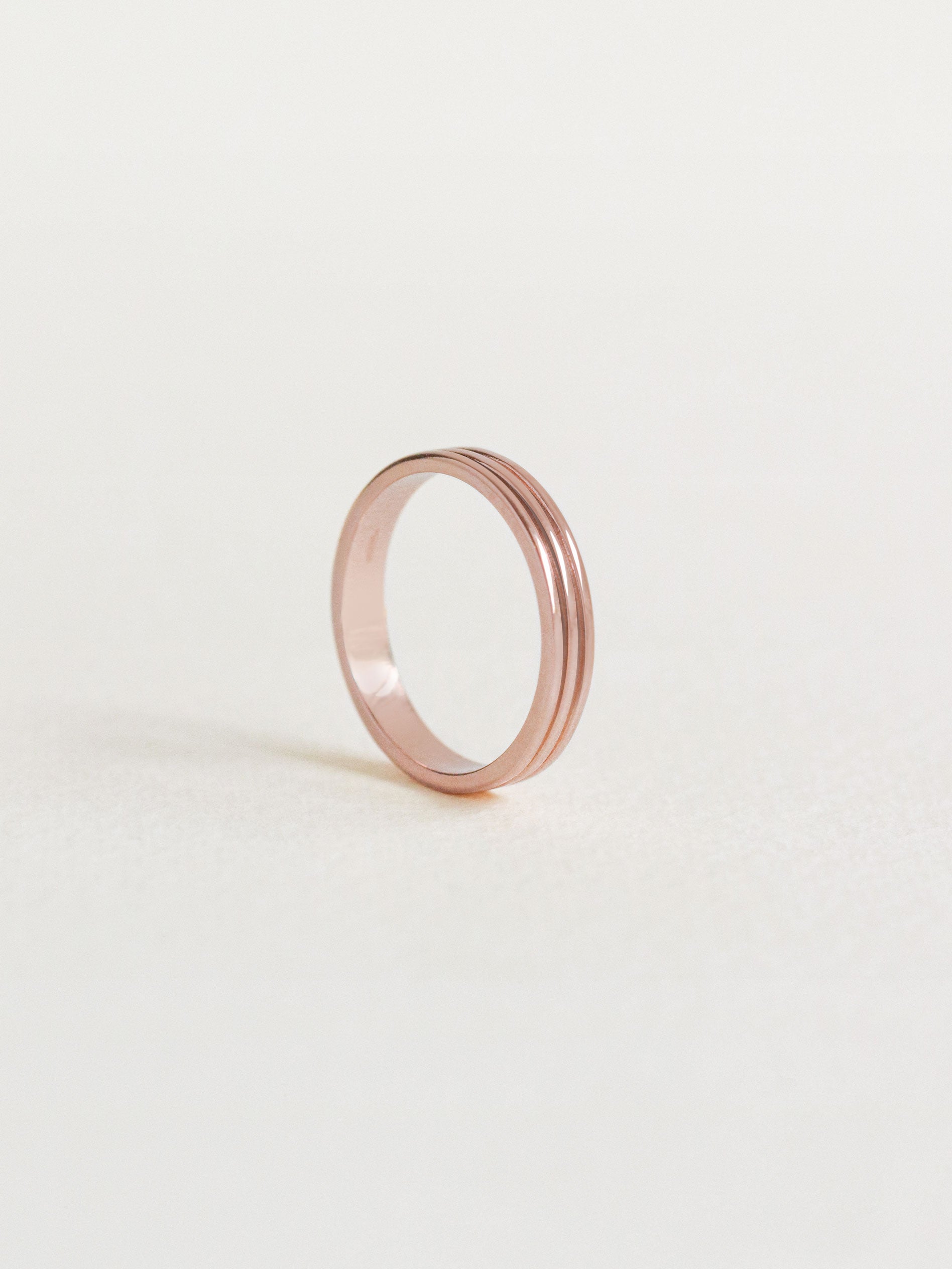 rose gold trois ring
