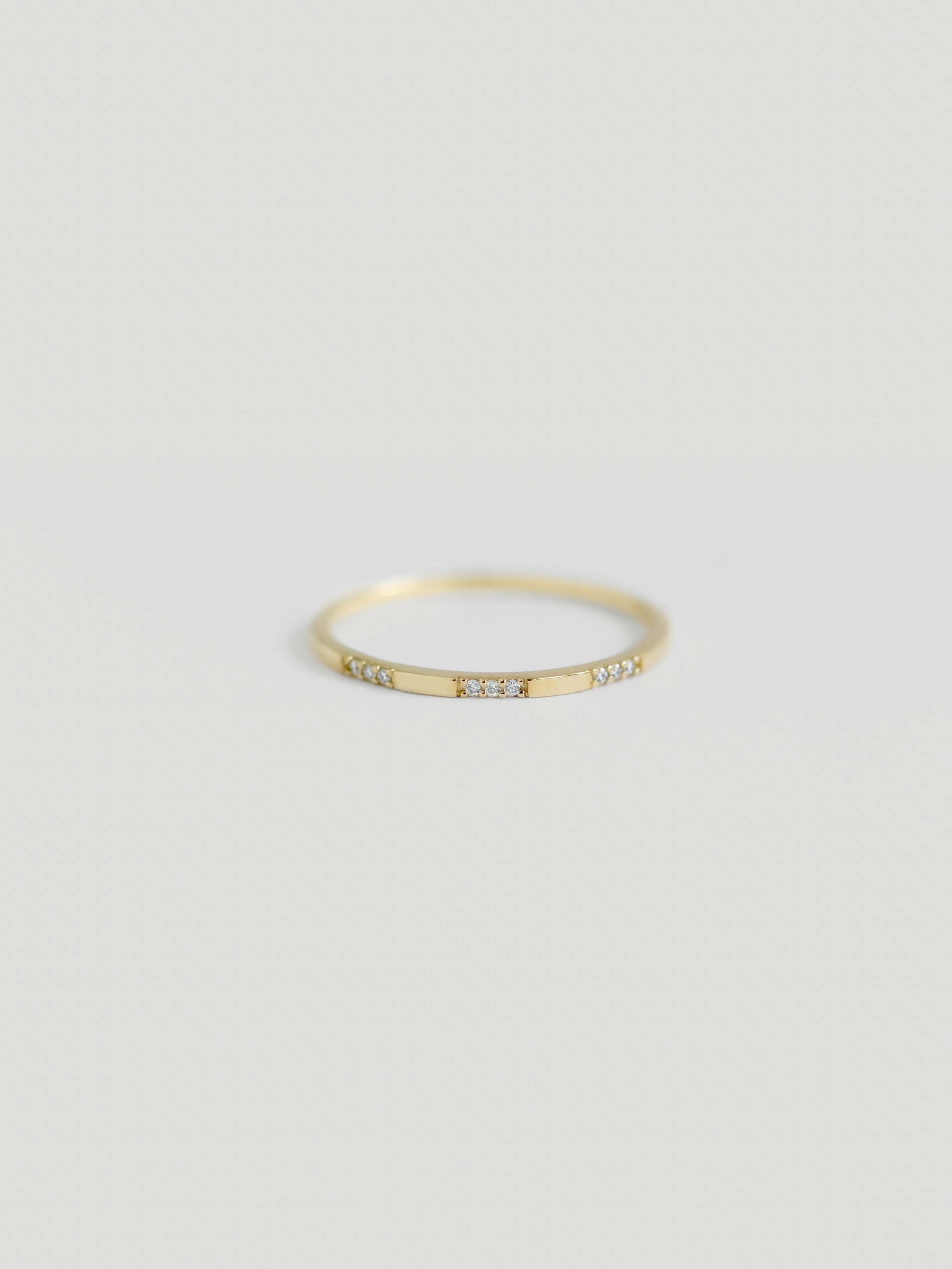 Array Ring - White Diamonds in 14k Gold | Curious Creatures